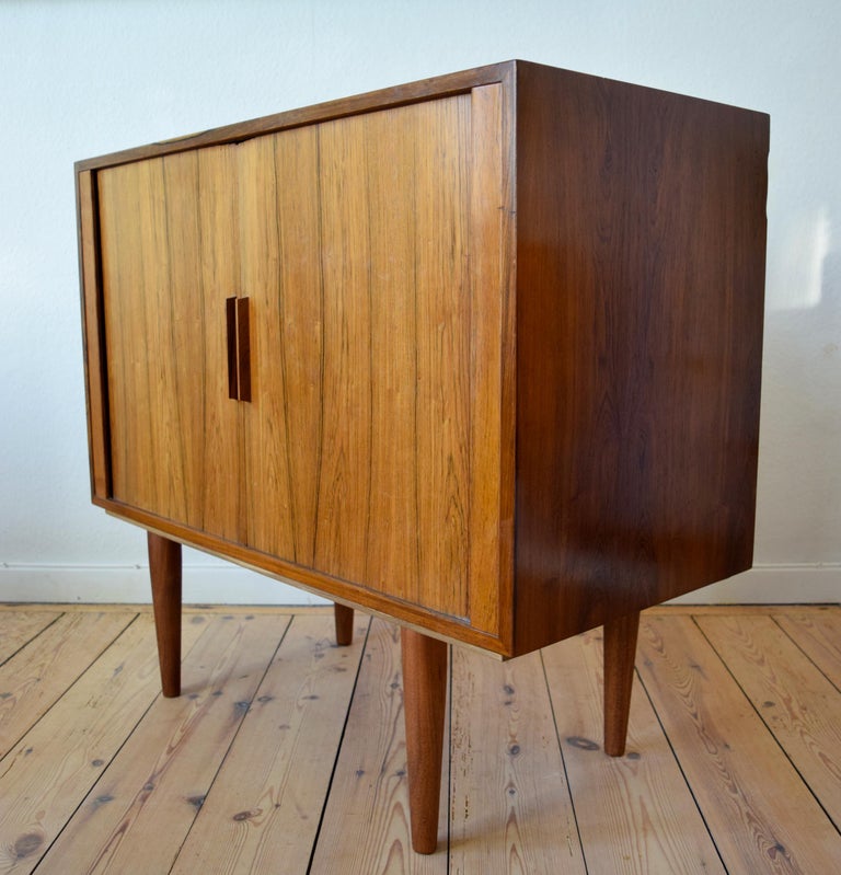 Danish Kai Kristiansen Rosewood Record Player/Bar Cabinet for Fm Møbler ...