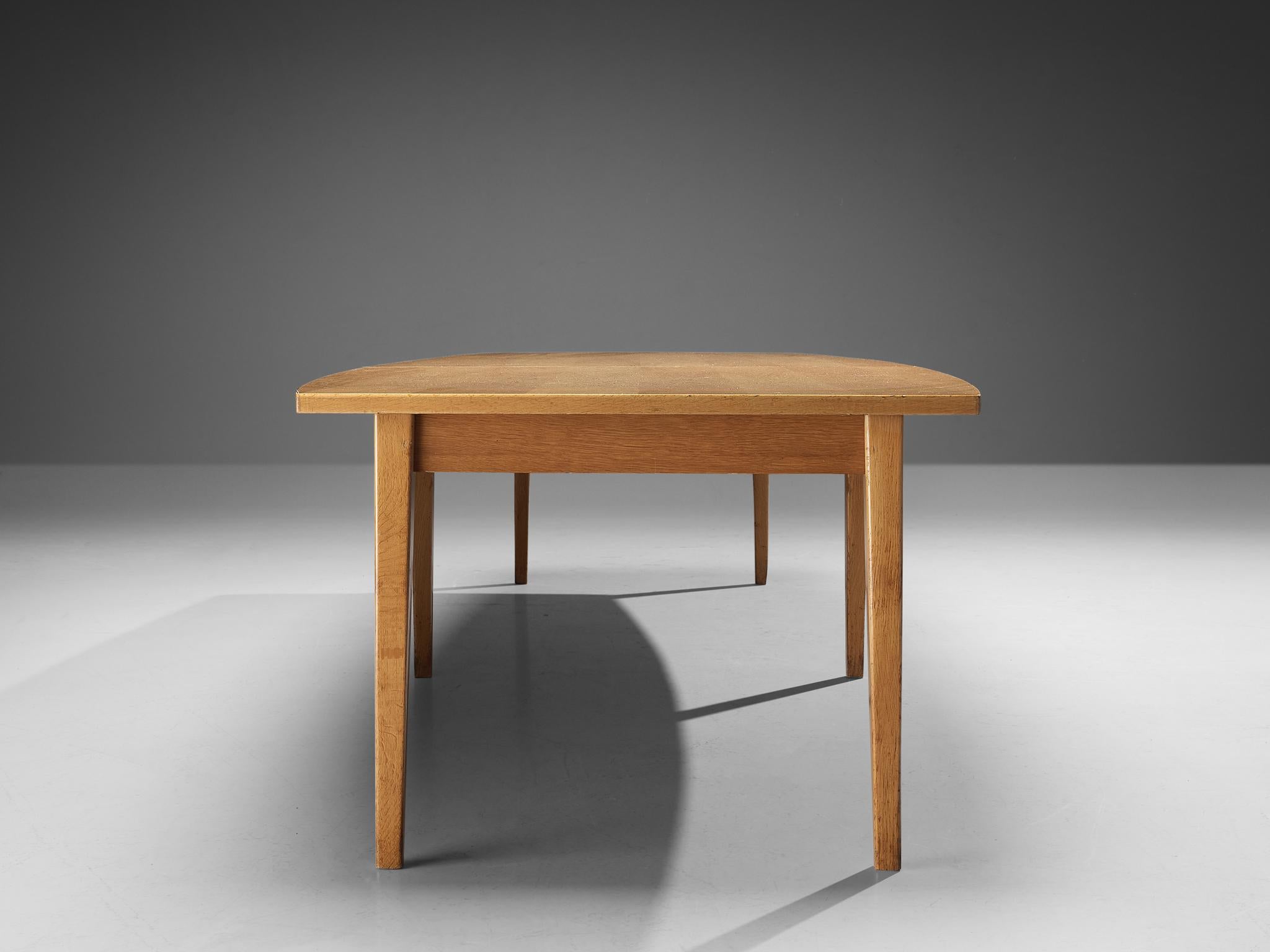 Danish Large Dining Table in Oak For Sale at 1stDibs
