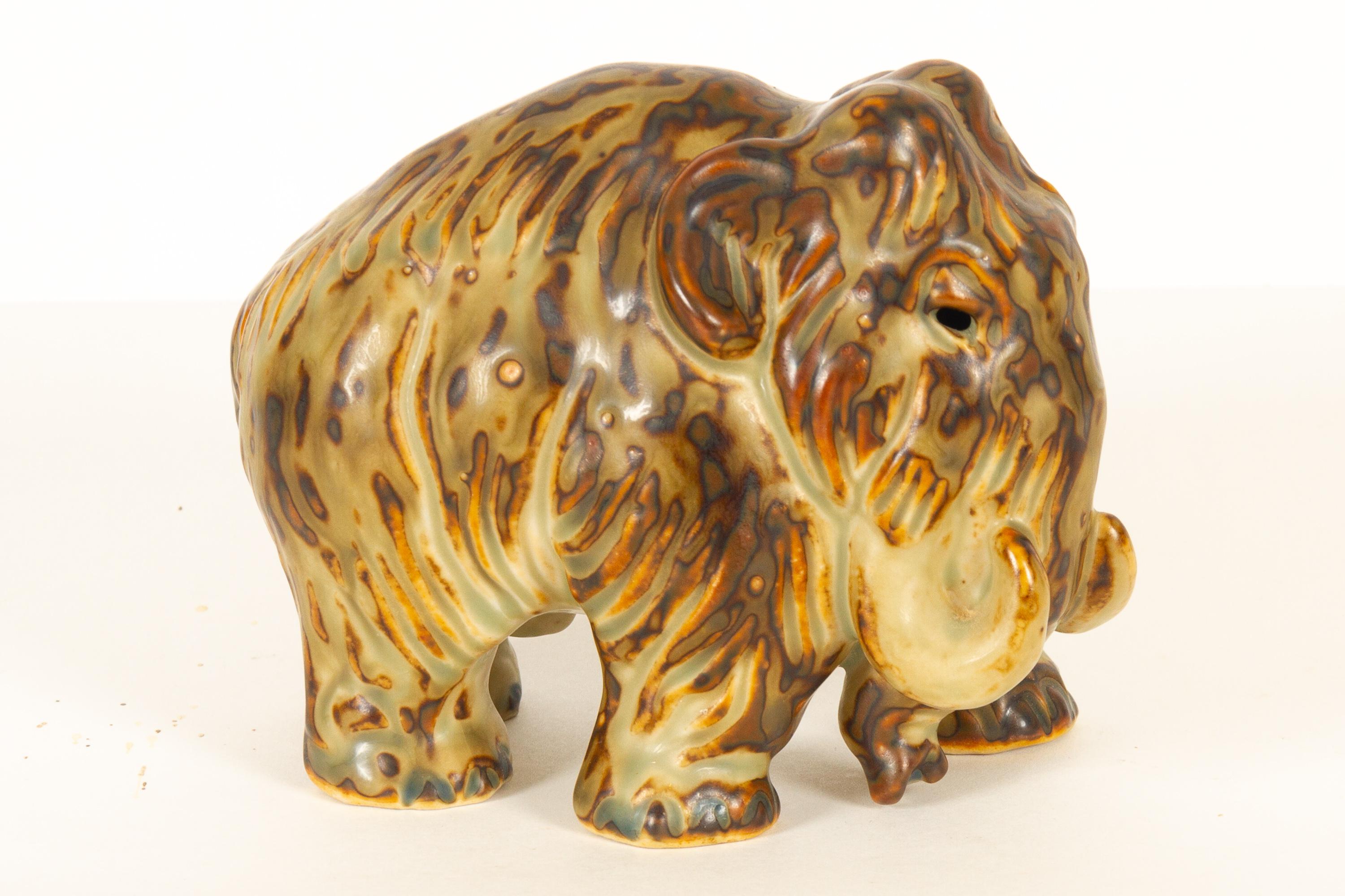 Danish Mammoth Figurine by Knud Kyhn for Royal Copenhagen, 1968 at 1stDibs