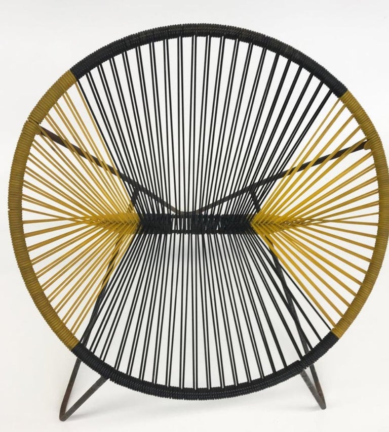 Danish Manufacturer String Chair Yellow Black Acapulco Style at 1stDibs ...