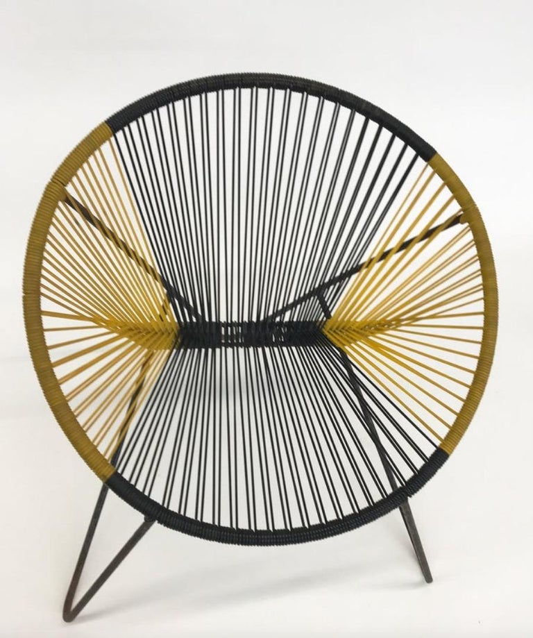 Danish Manufacturer String Chair Yellow Black Acapulco Style at 1stDibs ...