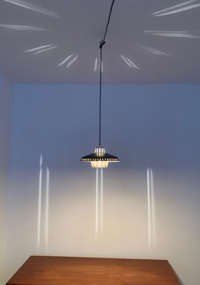 Danish Metal Pendant Lamp For Sale at 1stDibs