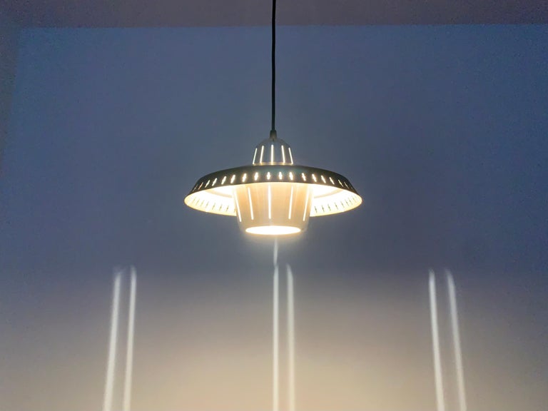 Danish Metal Pendant Lamp For Sale at 1stDibs