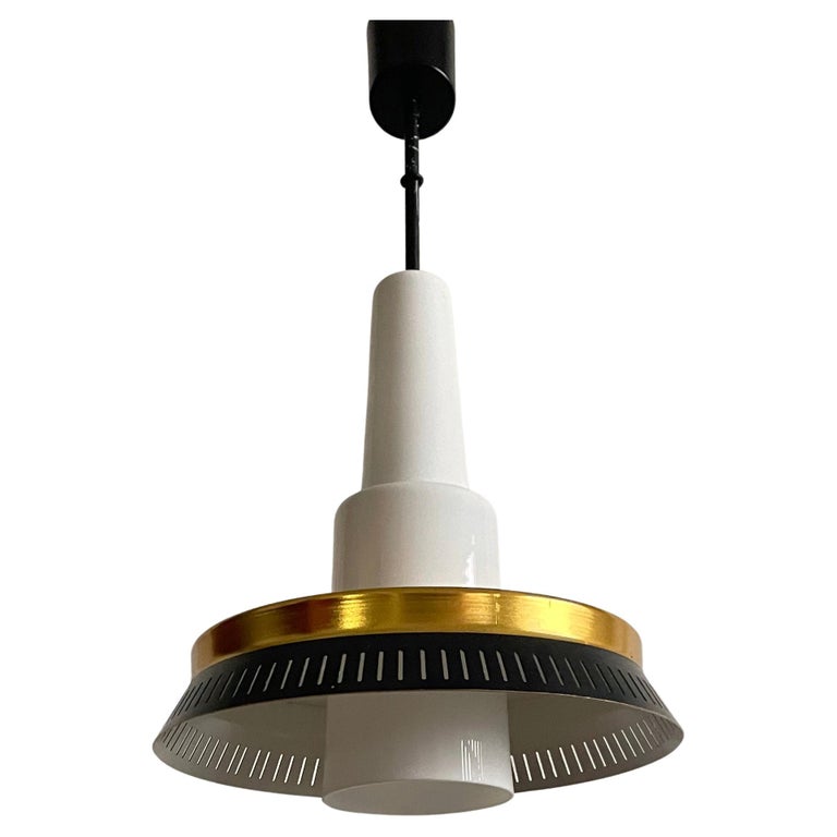 Danish Mid Century Ceiling Light by Lyfa, attributed to Bent Karlby ...