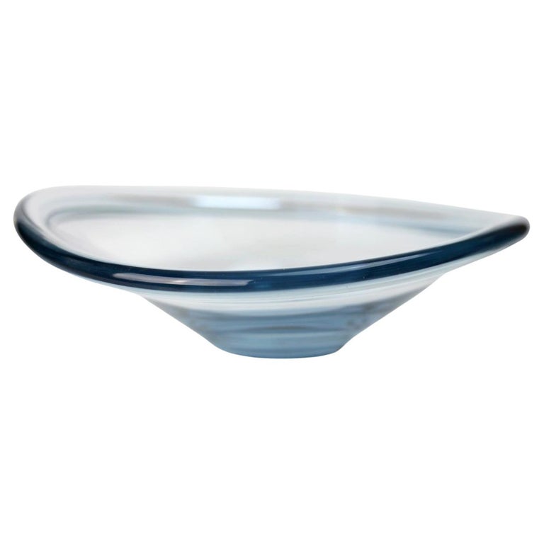Mid-Century Modernist Glass Tray Bowl by Per Lütken For Sale at 1stDibs