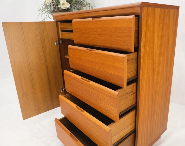 Danish Mid-Century Modern 7 Drawers High Credenza Chest Dresser ...