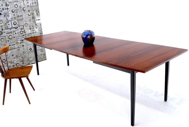 Danish Mid-Century Modern Boat Shape Rosewood Dining Table 2 Boards ...