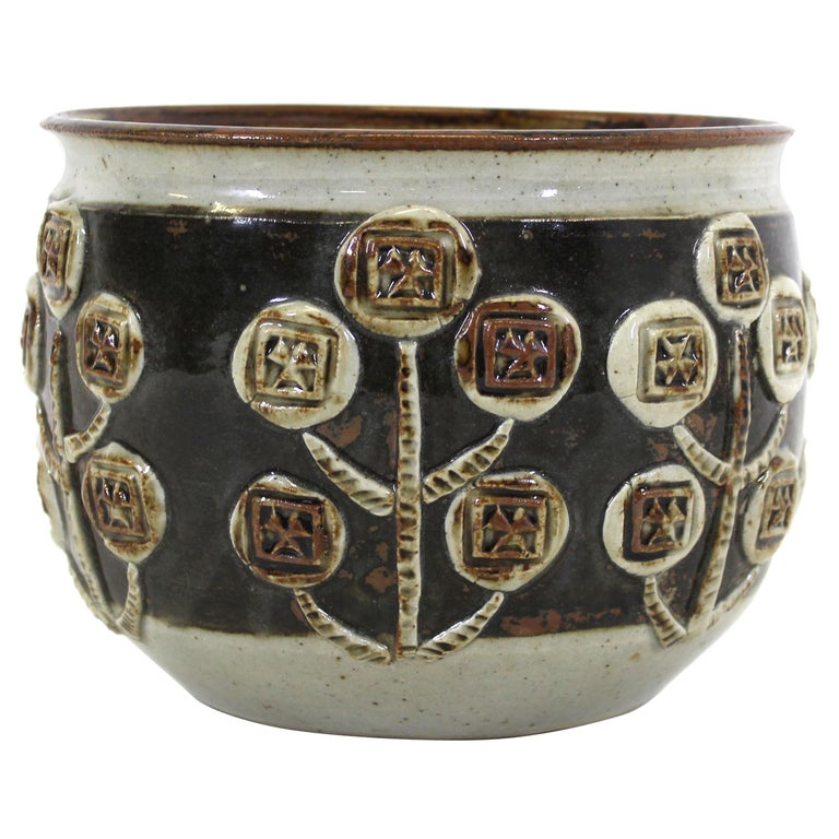 Danish Mid-Century Modern Ceramic Planter at 1stDibs