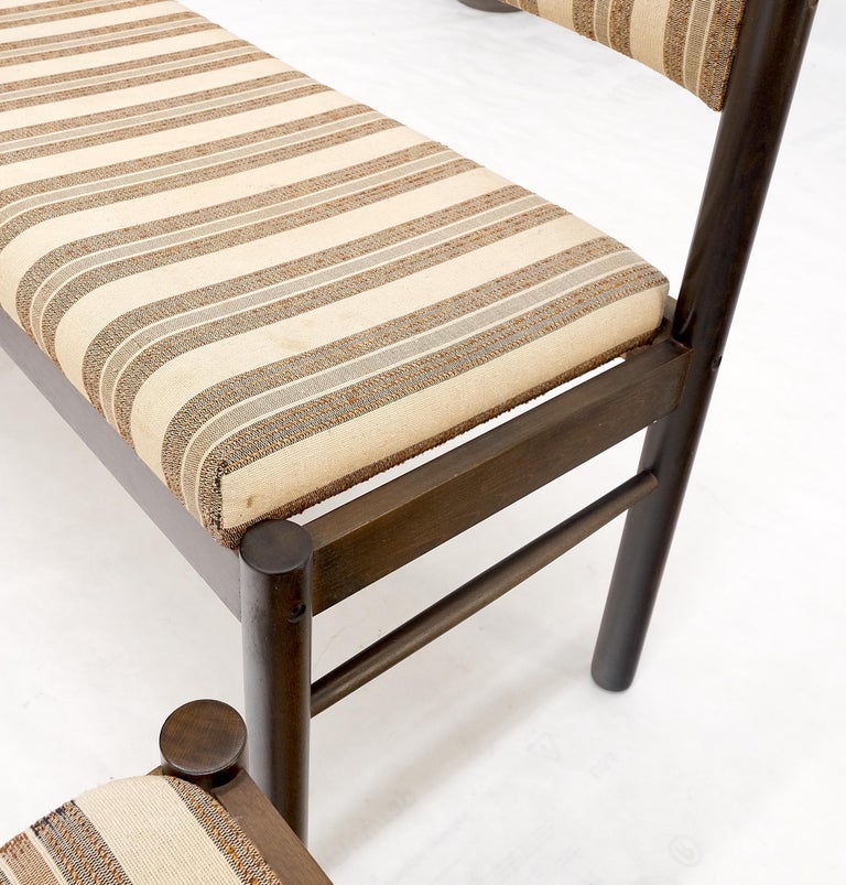 Danish Mid Century Modern L Shape Bench Chairs Dining Table Kitchen ...