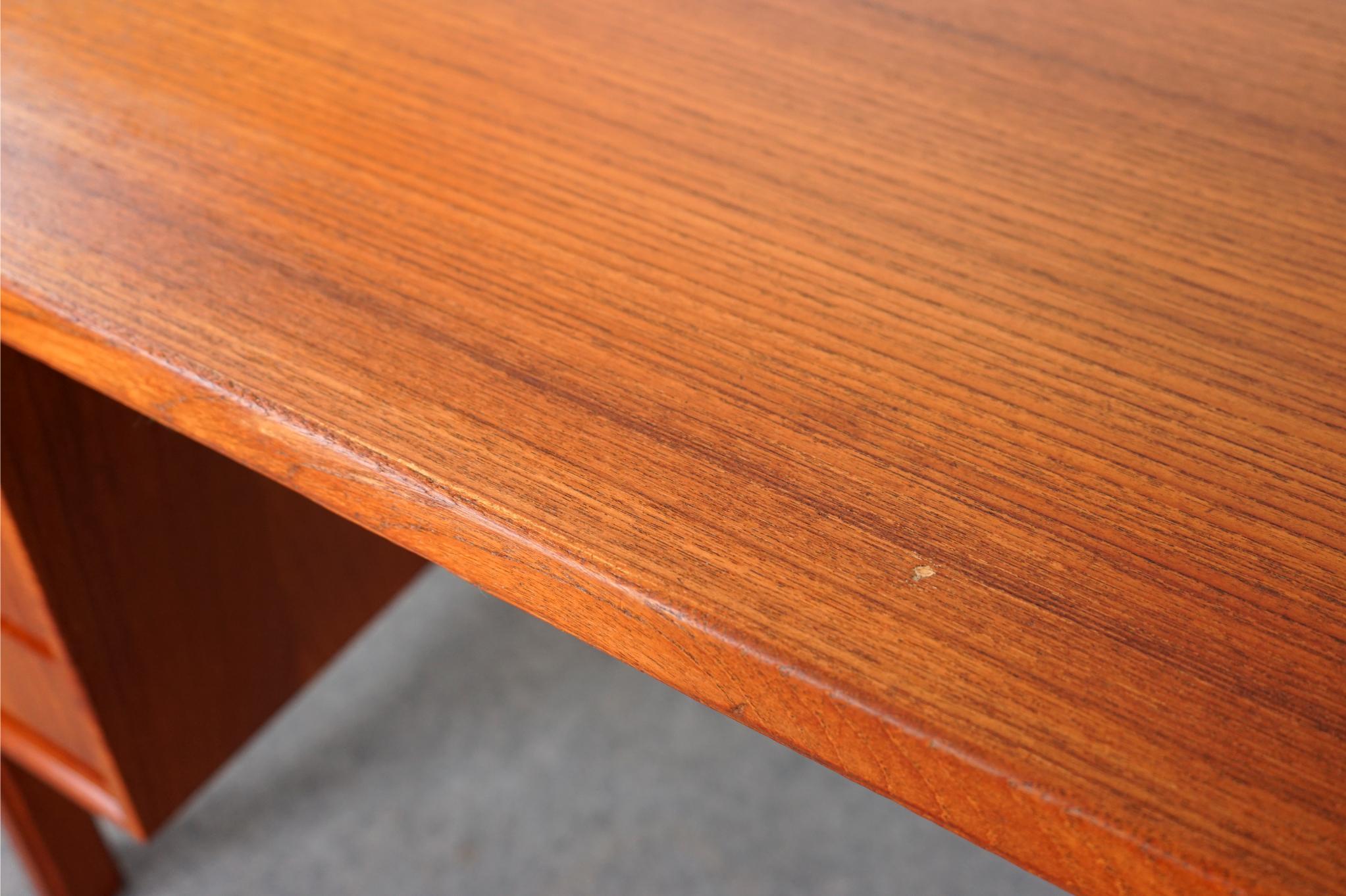 Danish Mid-Century Modern Omann Jun Model 76 Teak Writing Desk For Sale ...