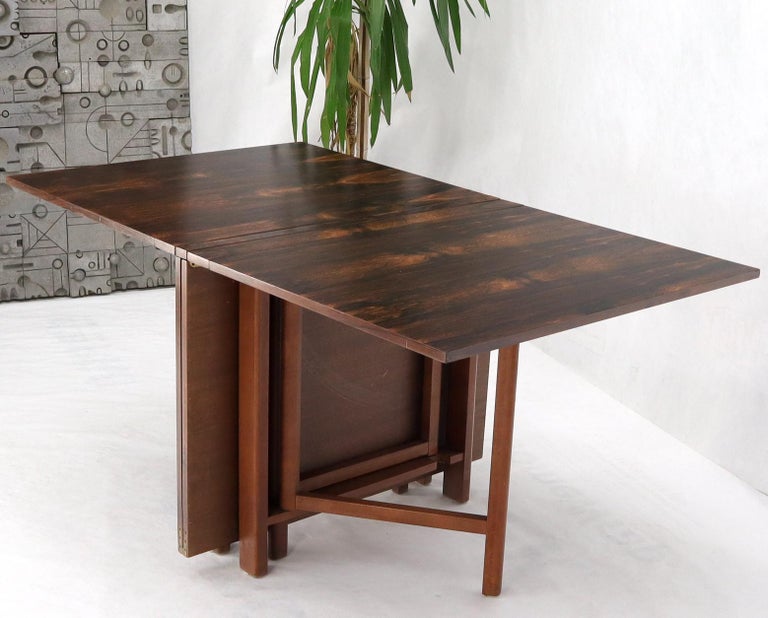 Danish Mid-Century Modern Rosewood Gate Leg Maria Dining Table Bruno ...