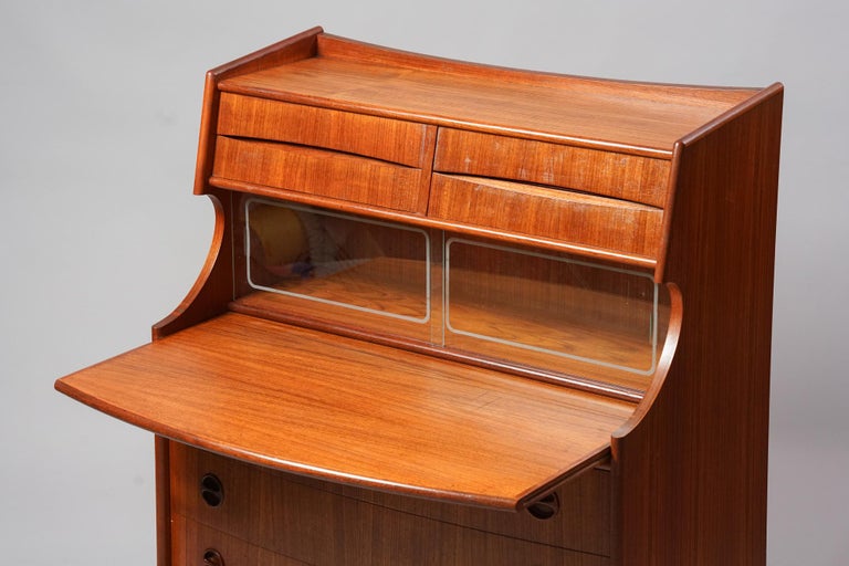 Danish Mid-Century Modern Secretary Desk by Gunnar Falsig, 60s For Sale ...