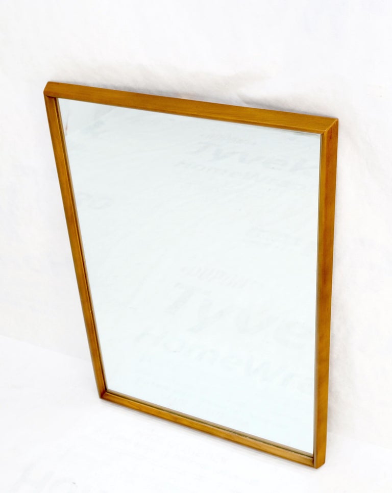 Danish Mid Century Modern Sleek Frame Rectangle Wall Mirror MINT! For ...