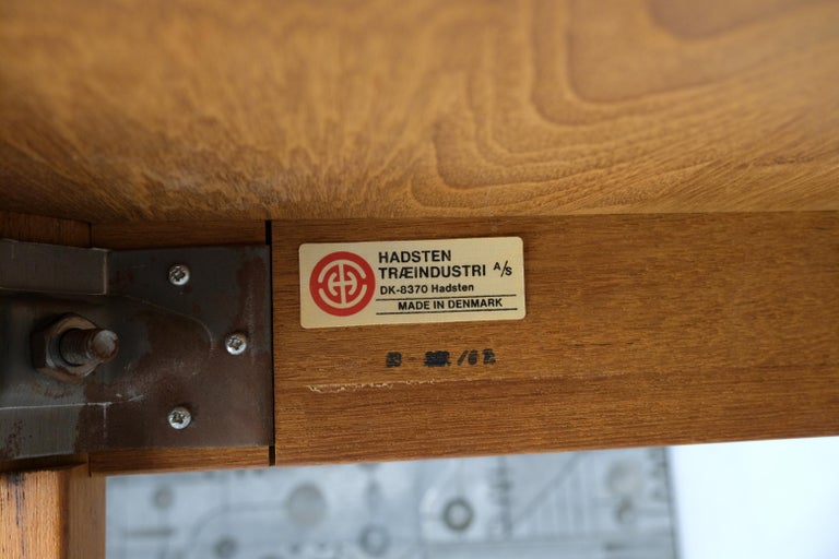 Danish Mid-Century Modern Solid Teak Pull Out Roll Top Desk Drawers ...
