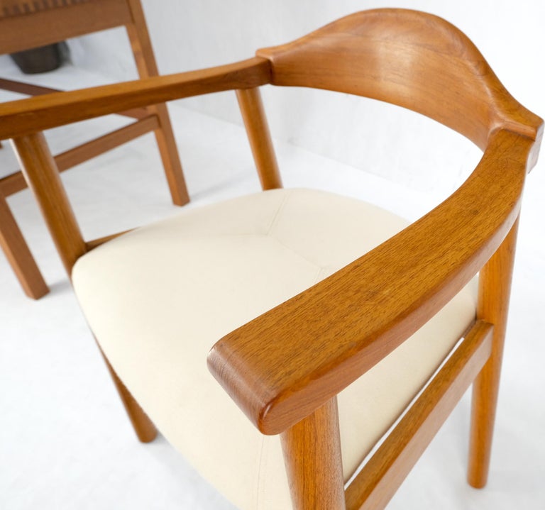 Danish Mid-Century Modern Solid Teak Pull Out Roll Top Desk Drawers ...
