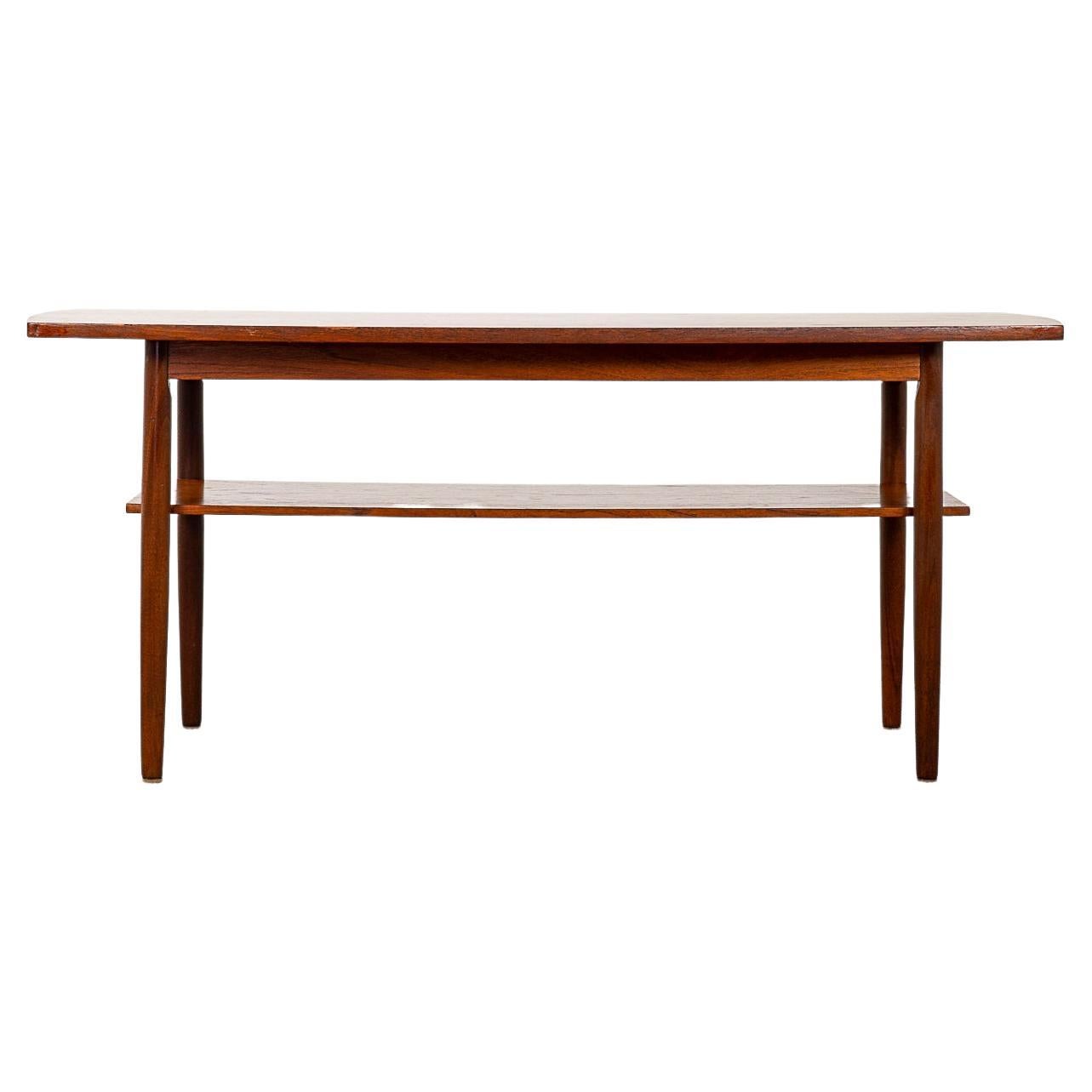 Mid-Century Modern Teak and Oak Coffee Table For Sale at 1stDibs