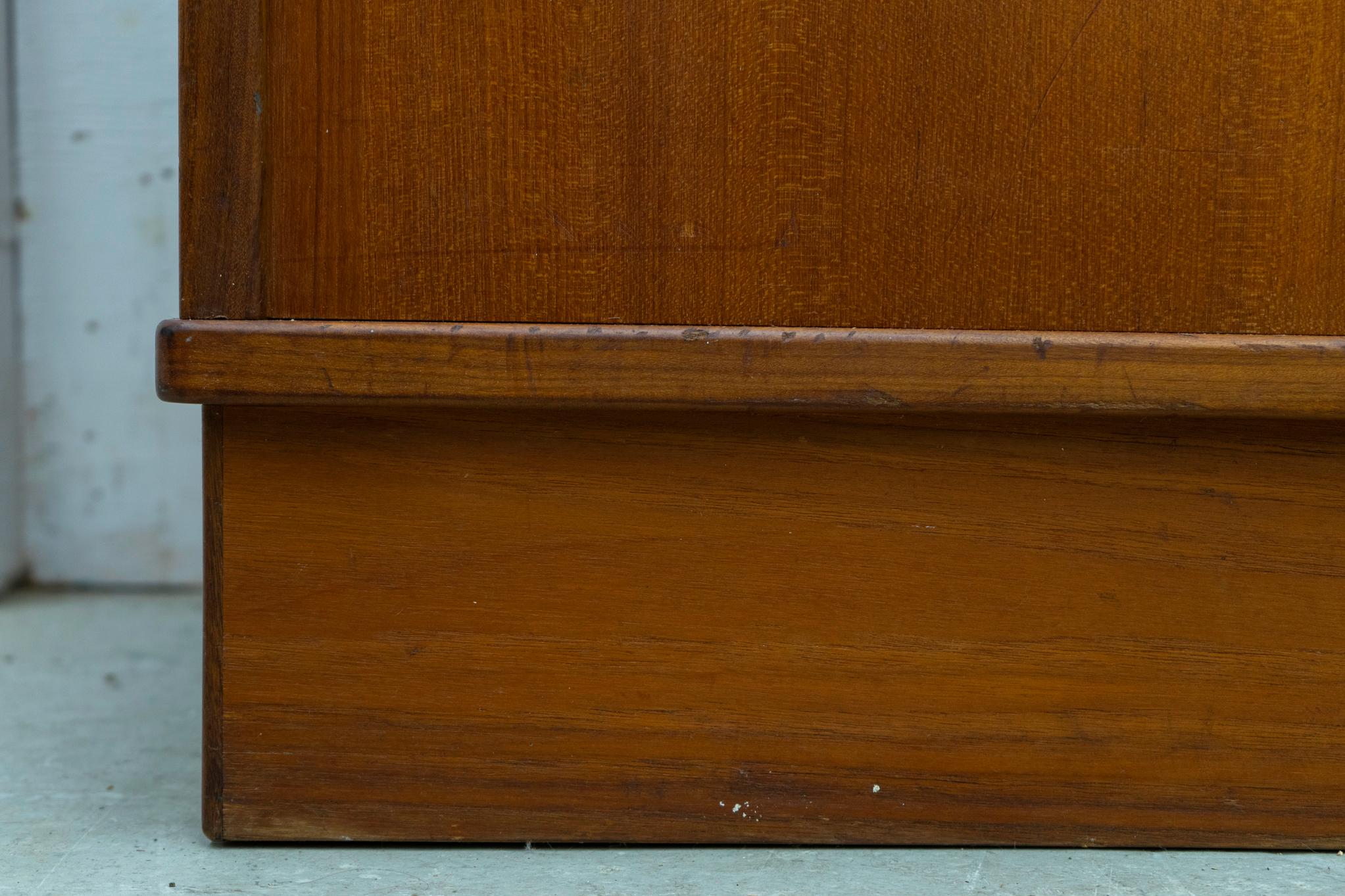 Danish Mid-Century Modern Teak Wardrobe For Sale at 1stDibs