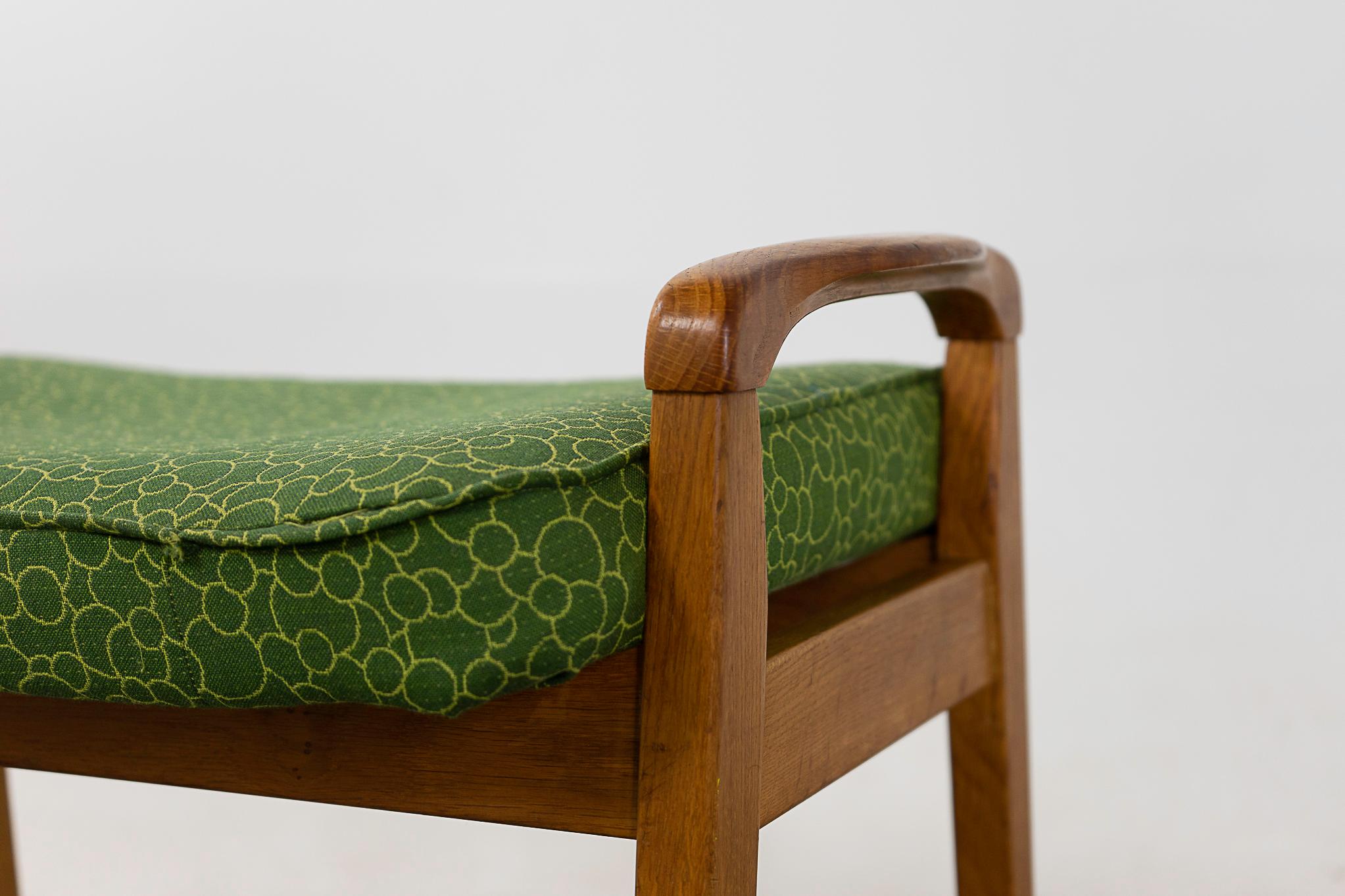 Danish Midcentury Oak Footstool For Sale at 1stDibs