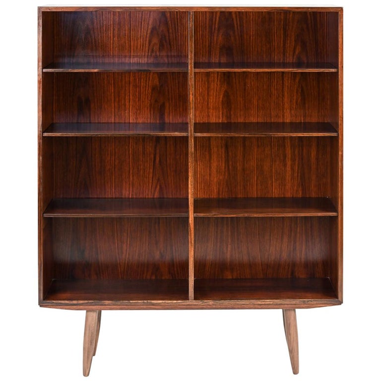 Danish Mid-Century Omann Jun Rosewood Bookcase at 1stDibs