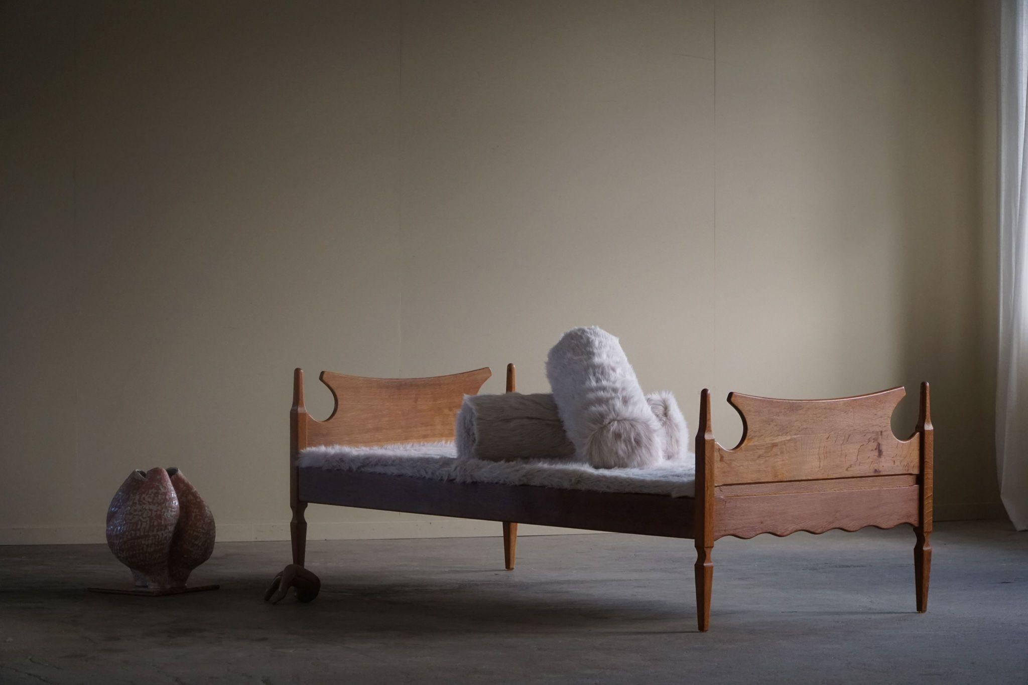 Danish Mid-Century "Razorblade" Bed in Oak, Made by Henning Kjærnulf ...