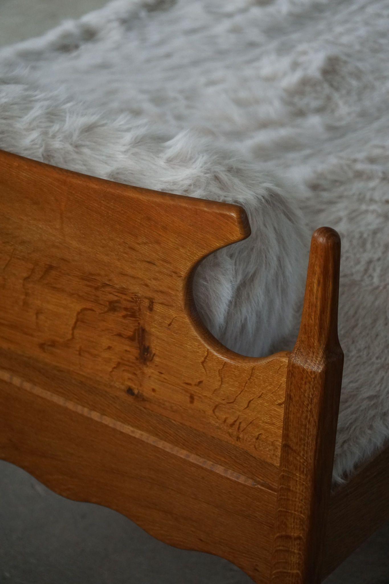 Danish Mid-Century "Razorblade" Bed in Oak, Made by Henning Kjærnulf ...