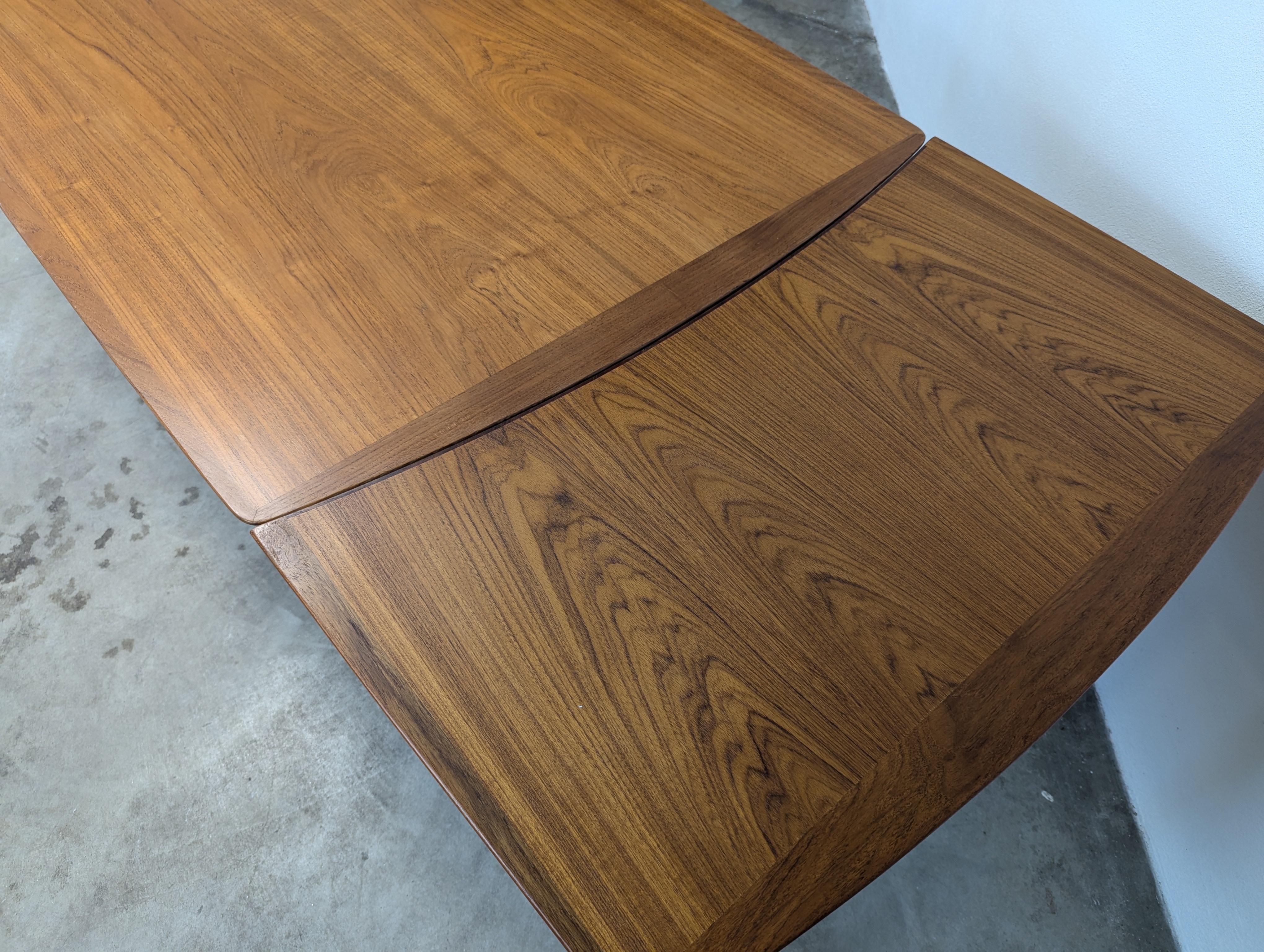 Danish Mid Century Teak Expandable Dining Table Dining by Povl Dinesen ...