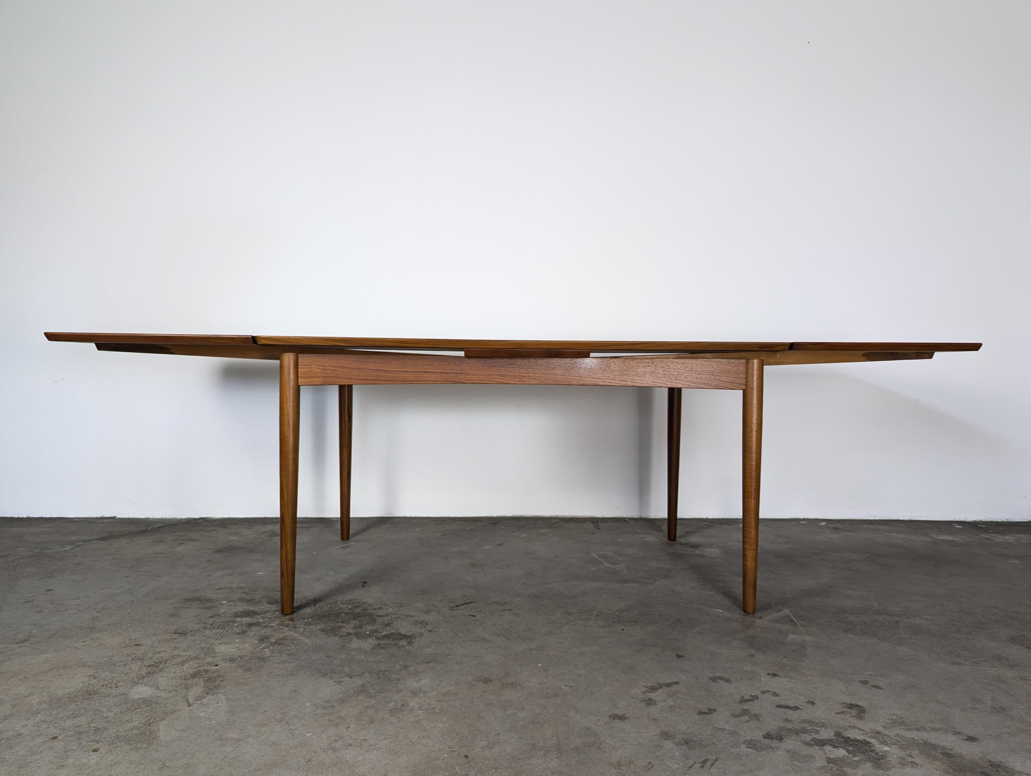 Danish Mid Century Teak Expandable Dining Table Dining by Povl Dinesen ...