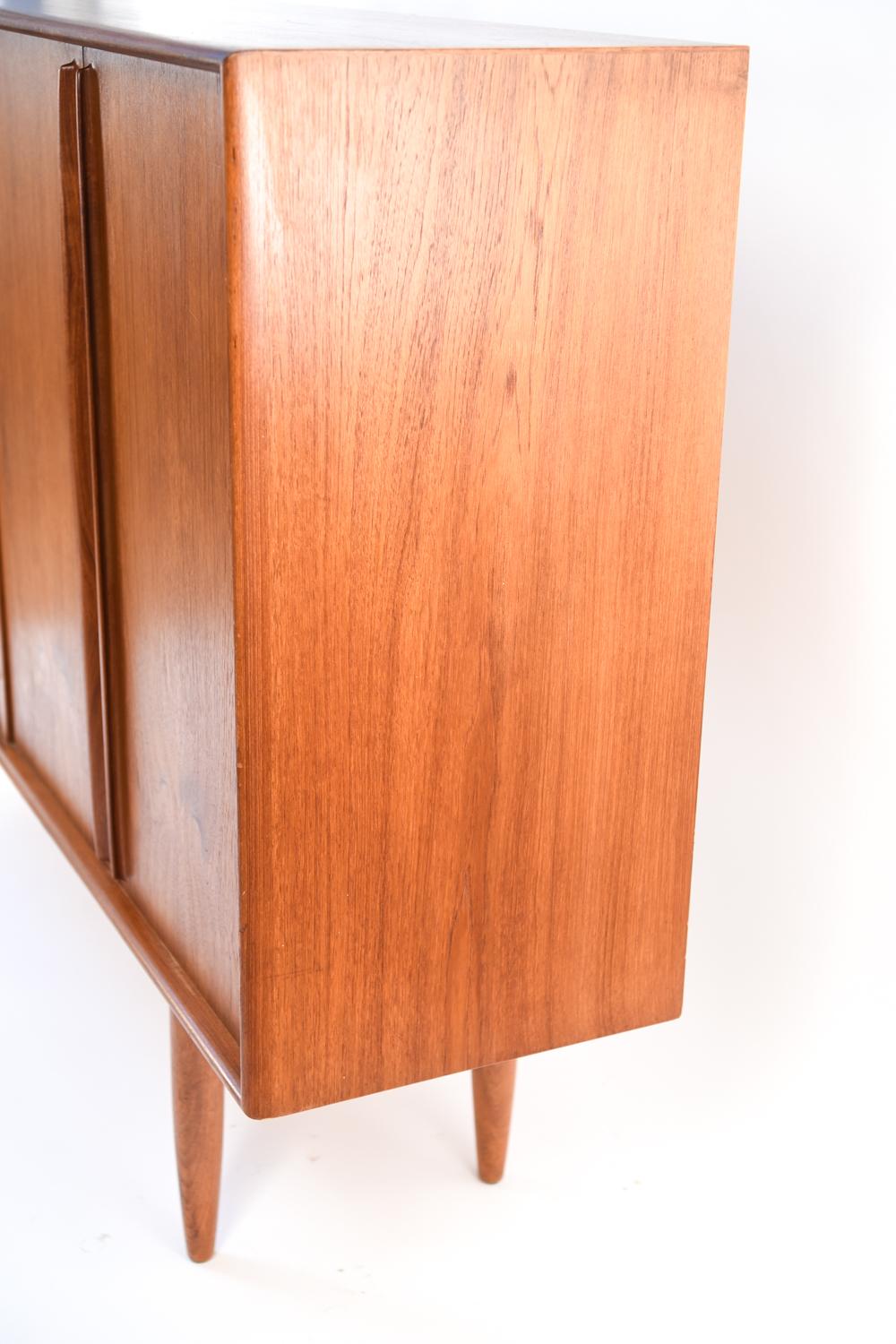 Danish Midcentury Teak Highboard For Sale at 1stDibs