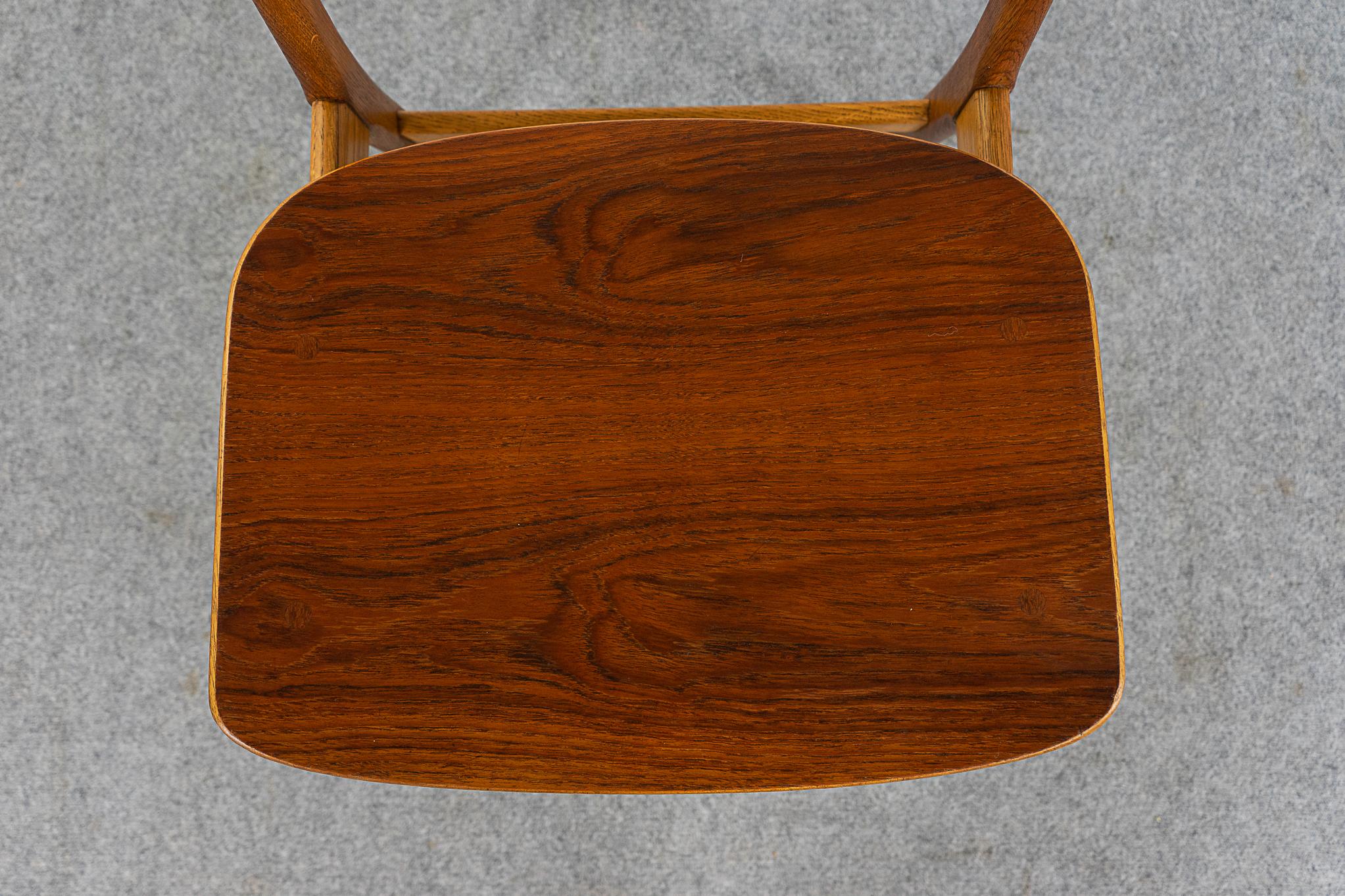 Danish Mid-Century Teak and Oak Chair For Sale at 1stDibs