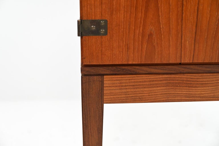 Danish Mid-Century Teak Tall Cabinet For Sale at 1stDibs