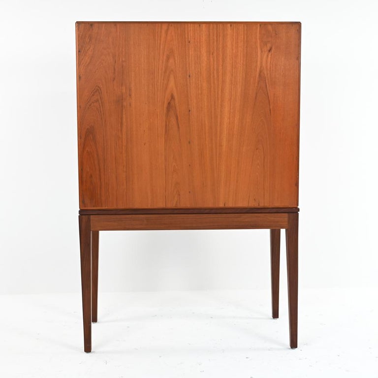 Danish Mid-Century Teak Tall Cabinet For Sale at 1stDibs