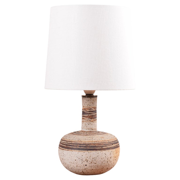Danish Mid-Century Tue Poulsen Table Lamp Rustic Earthy Colors, 1970s ...