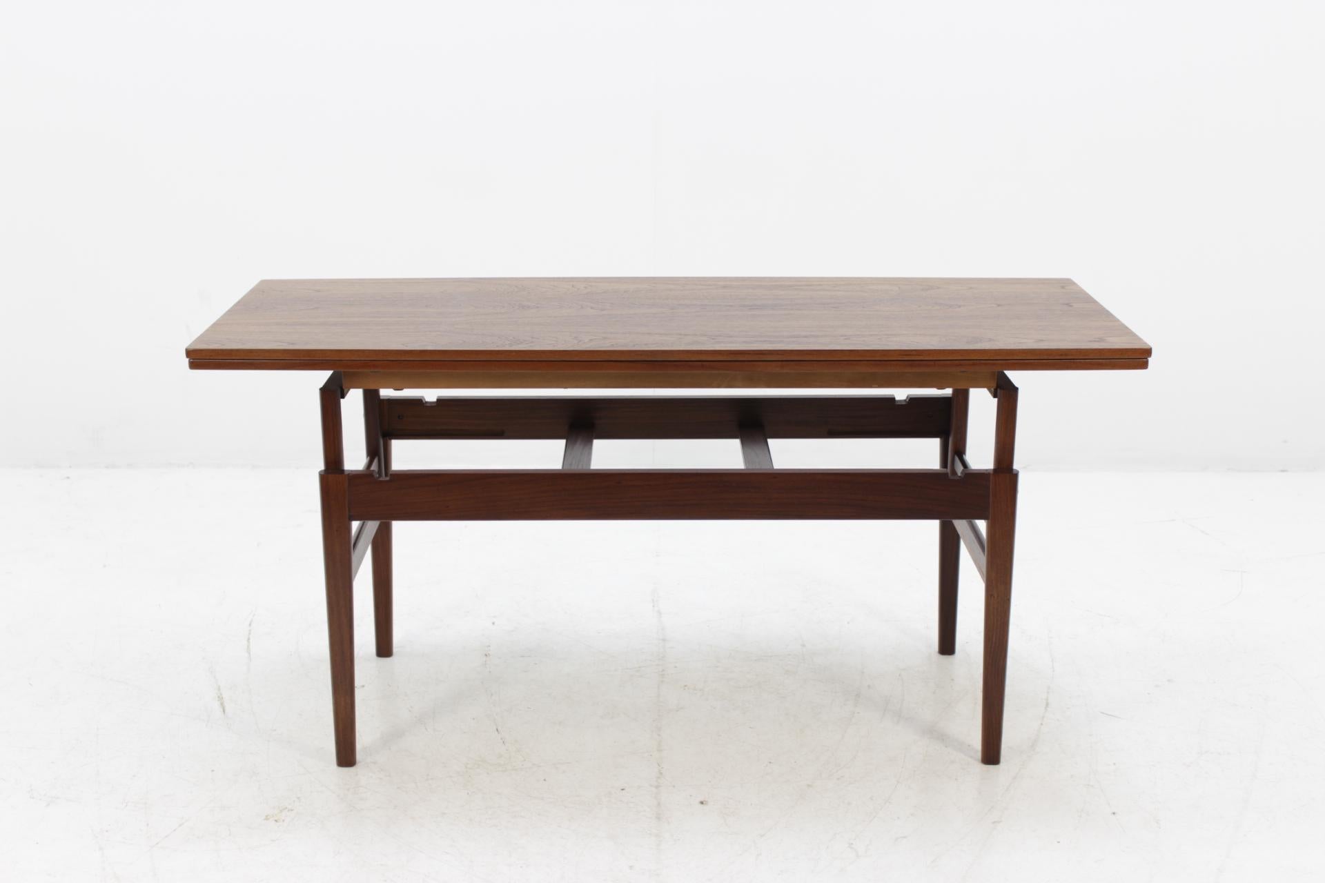 Danish Midcentury Elevator Teak Table at 1stDibs | elevator table