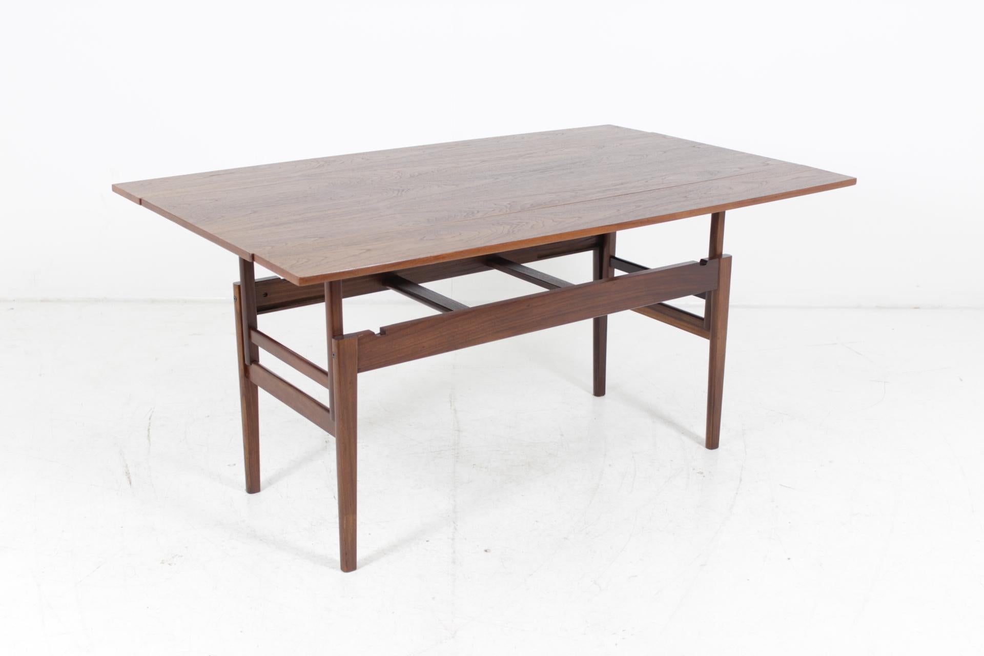 Danish Midcentury Elevator Teak Table at 1stDibs | elevator table