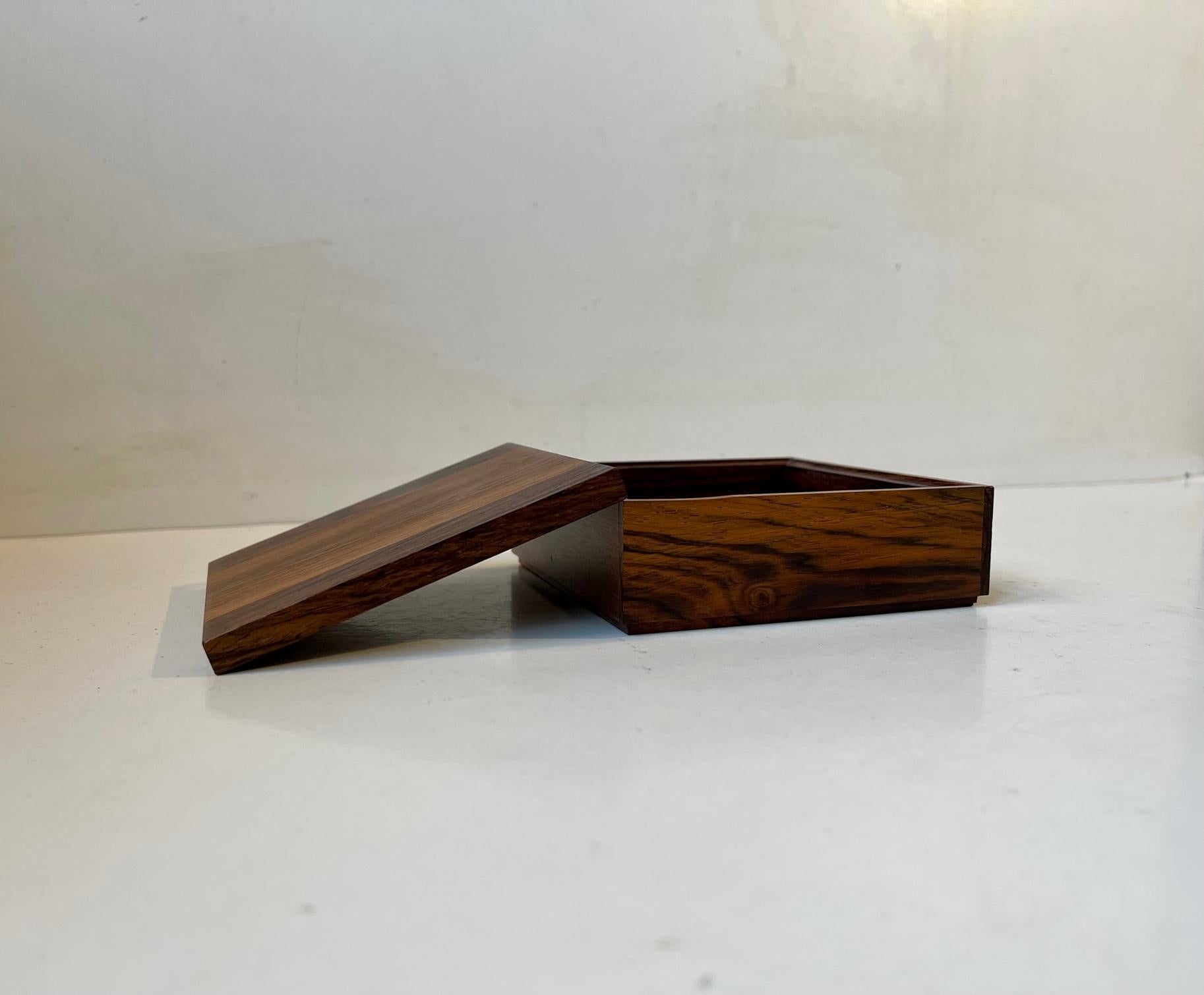 Danish Midcentury Rosewood Cigarette Box by Torben Ørskov and Co For ...