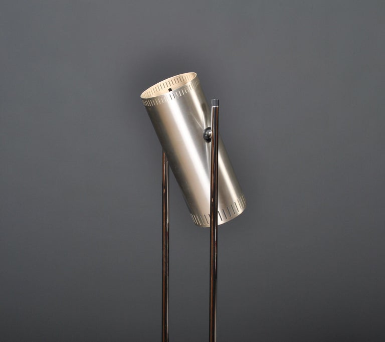 Danish Midcentury Trombone Floor Lamp, Jo Hammerborg For Sale at 1stDibs