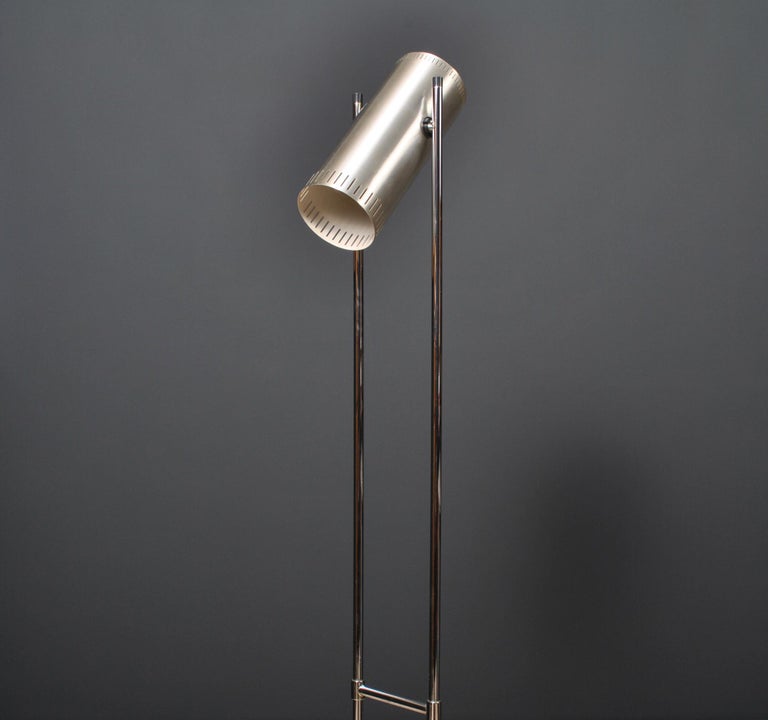 Danish Midcentury Trombone Floor Lamp, Jo Hammerborg For Sale at 1stDibs