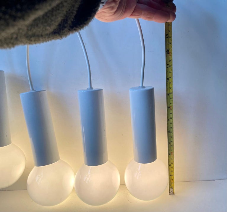 Danish Minimalist White Bundle Pendant Lamp by Lyskær For Sale at 1stDibs