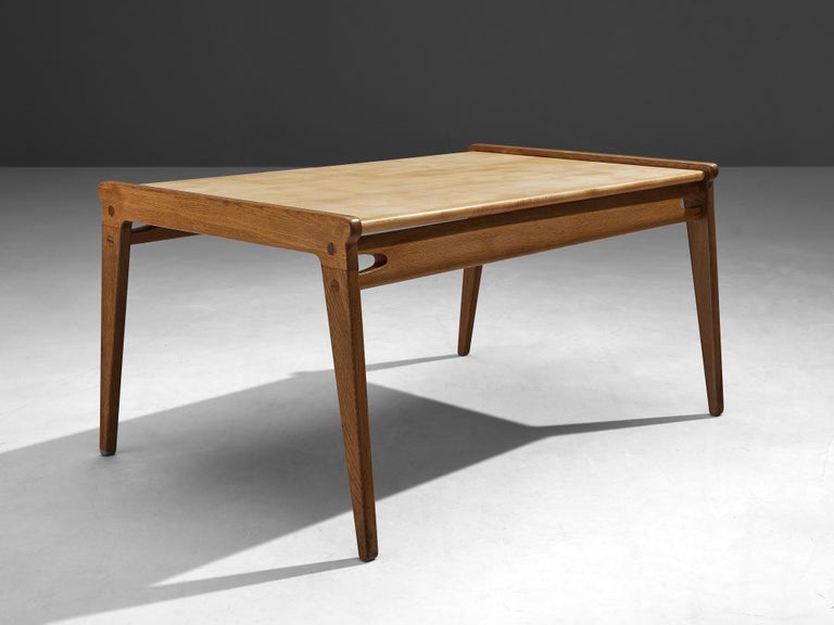 Danish Minimalistic Coffee Table in Oak and Maple For Sale at 1stDibs ...