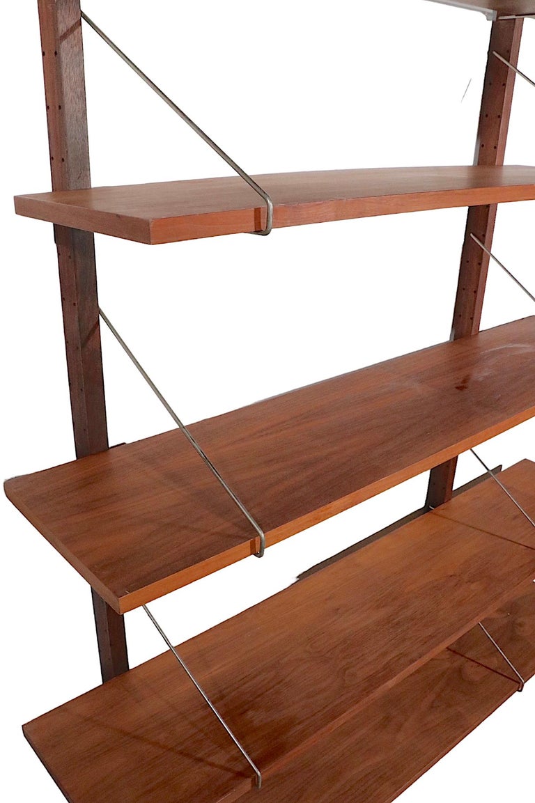 Danish Mid Century Wall Unit with 8 Shelves, circa 1950 - 1960s For ...