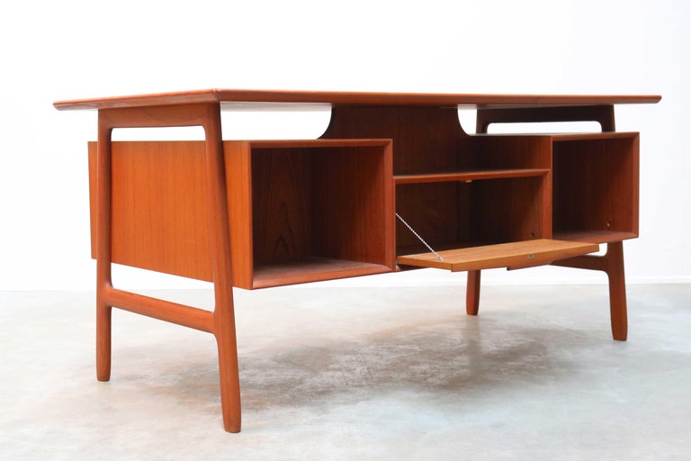 Danish Model 75 Executive Desk in Teak by Gunni Omann for Omann Jun ...