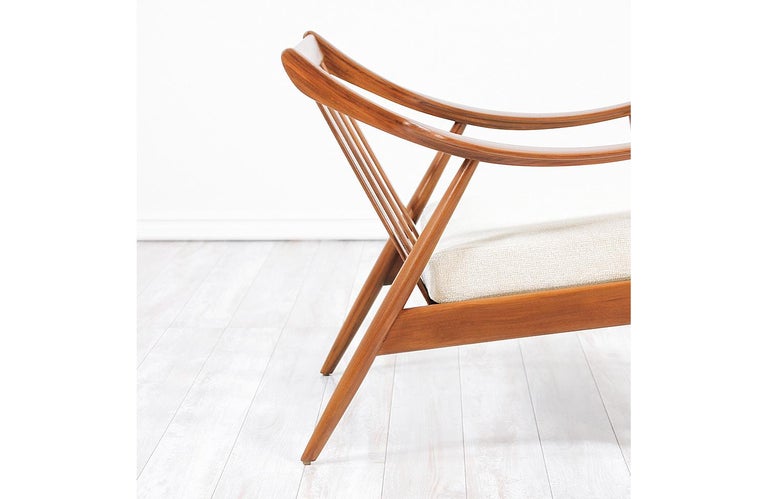 Danish Modern Afromosia Teak Lounge Chair at 1stDibs