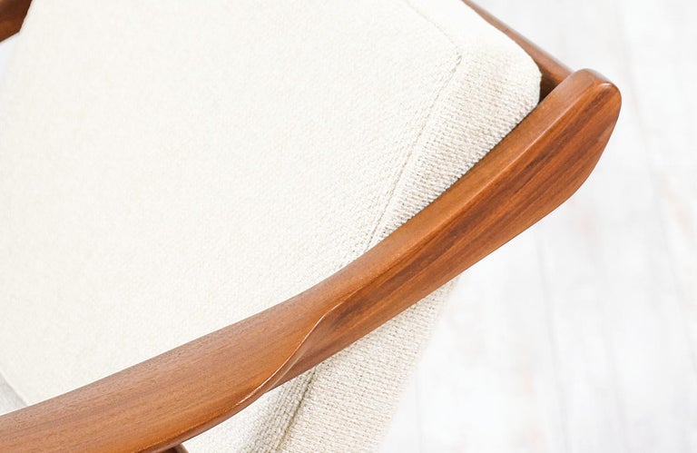 Danish Modern Afromosia Teak Lounge Chair at 1stDibs