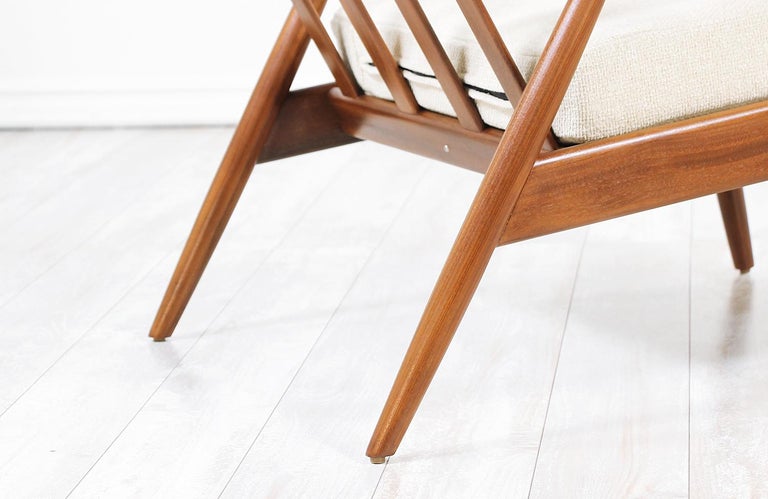 Danish Modern Afromosia Teak Lounge Chair at 1stDibs