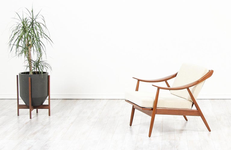 Danish Modern Afromosia Teak Lounge Chair at 1stDibs
