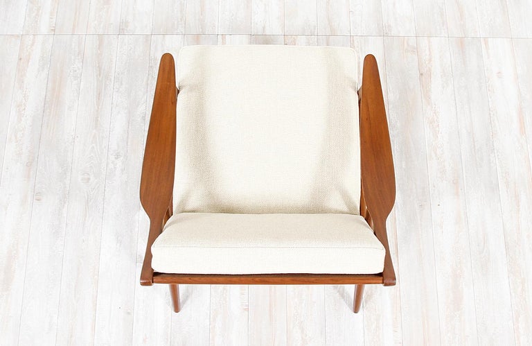 Danish Modern Afromosia Teak Lounge Chair at 1stDibs