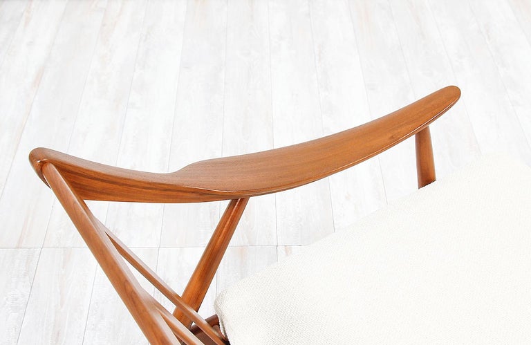 Danish Modern Afromosia Teak Lounge Chair at 1stDibs