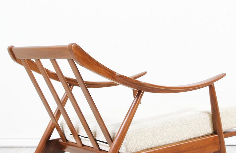 Danish Modern Afromosia Teak Lounge Chair at 1stDibs