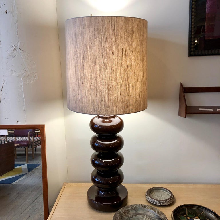 Danish Modern 'Beaded' Table Lamp For Sale at 1stDibs