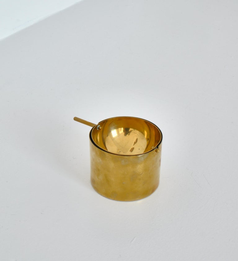 Danish Modern Brass Ashtray by Arne Jacobsen for the SAS Hotel ...